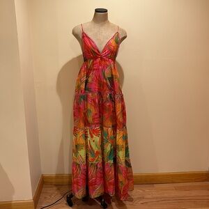 FARM Rio | Dresses | Nwt Farm Rio Mixed Painted Birds Maxi Dress Small ...